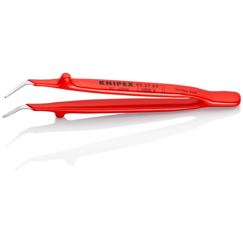 Knipex 92 37 64 Precision Insulated Tweezers With Angled Tips | AC Pools