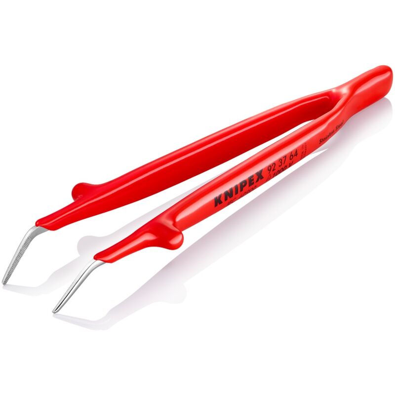 Knipex 92 37 64 Precision Insulated Tweezers With Angled Tips | AC Pools